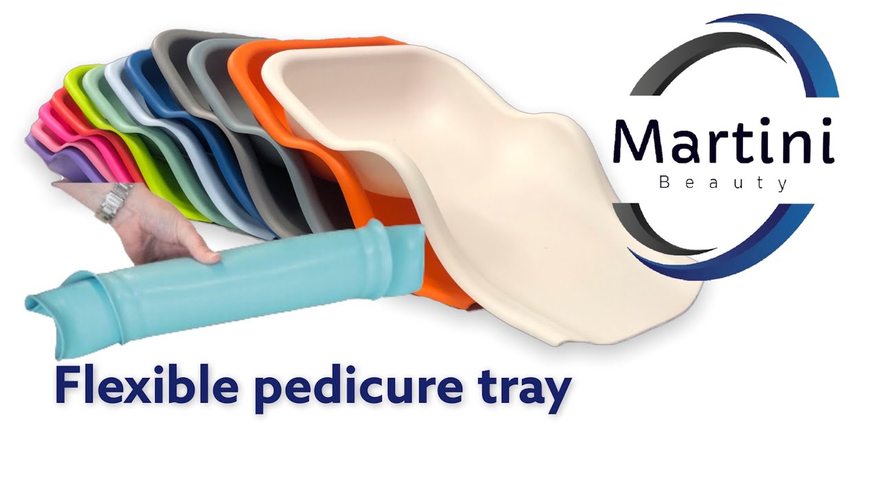 How to use a flexible pedicure tray from MartiniBeauty - YouTube