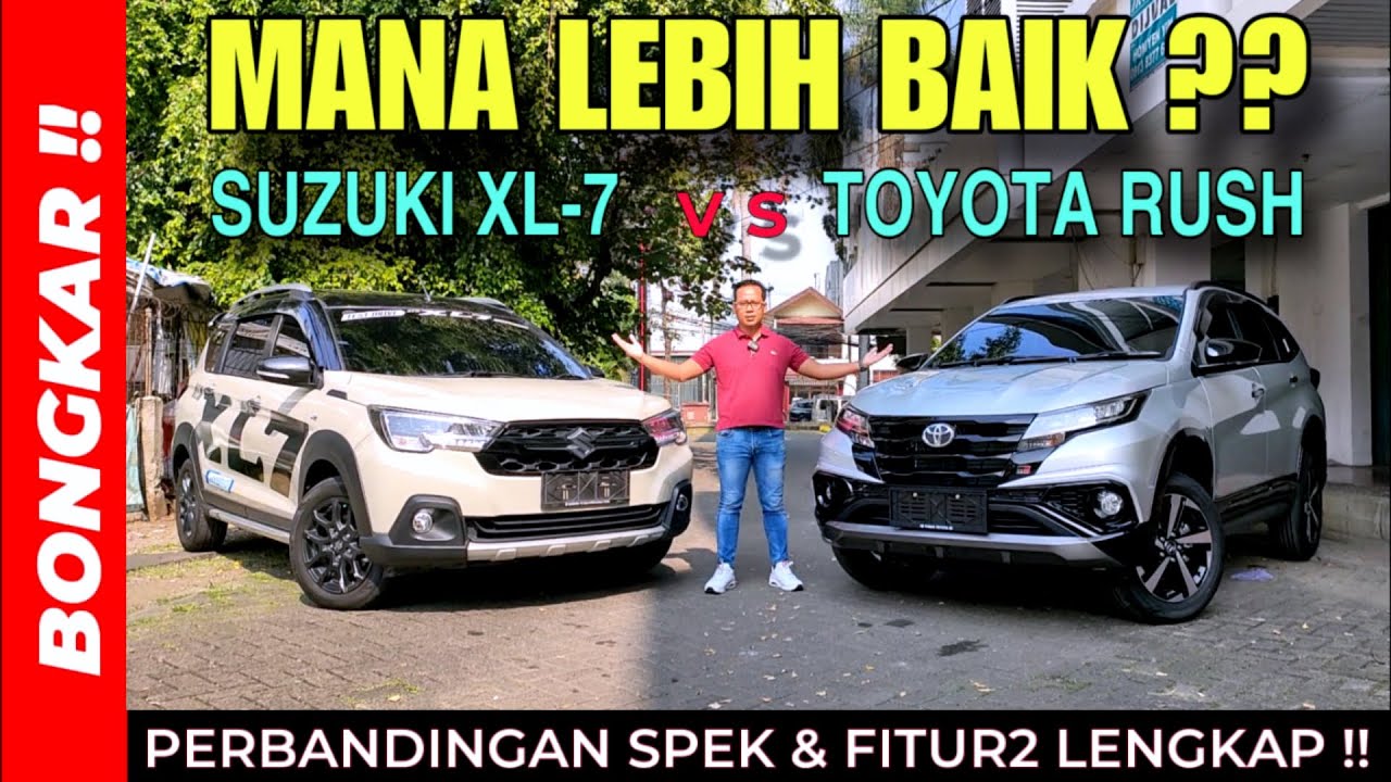 Bongkar !! PERBANDINGAN SUZUKI XL7 ALPHA HYBRID VS TOYOTA RUSH GR SPORT ...
