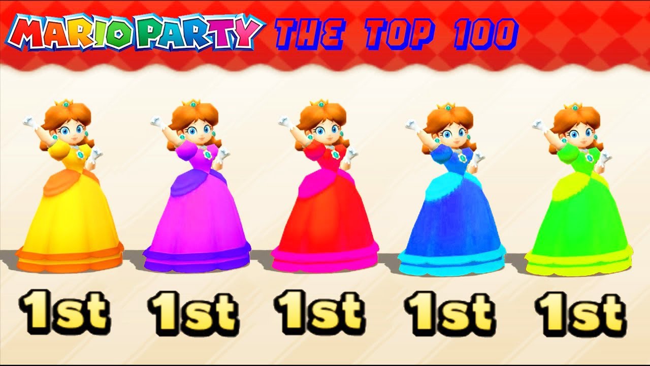 Mario Party The Top 100 Best Minigames Daisy Vs Peach Vs Luigi Vs