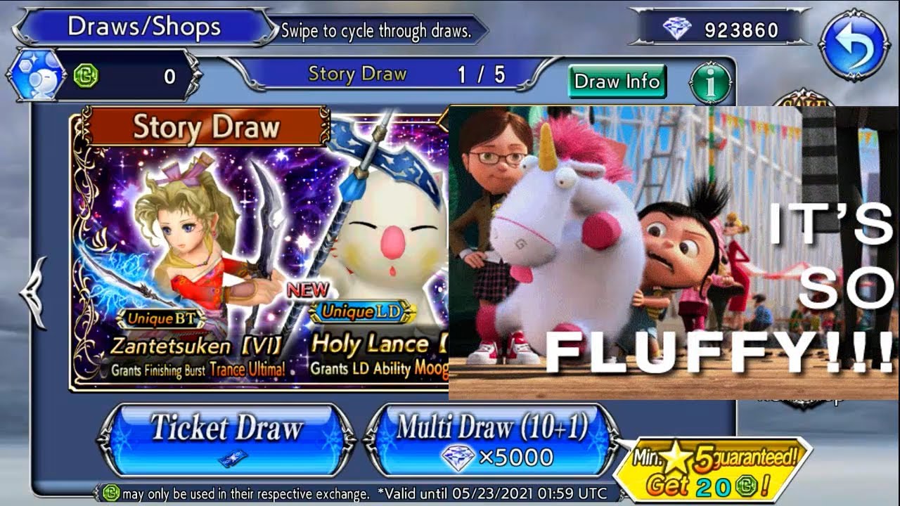 DFFOO GL Mog & Deuce LD Pulls! (Yes, I pulled...) +A Legit Mog Lufenia ...