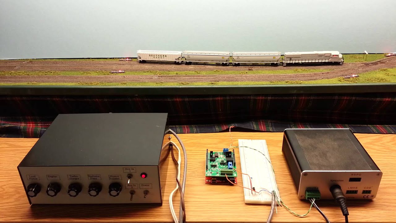 DCC Enabled SDX-1 Diesel Sound System - YouTube