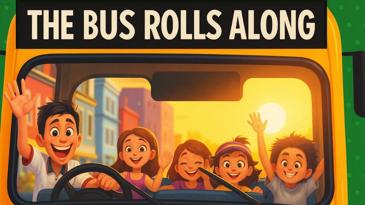 The Bus Rolls Along 🚍 | Fun Kids Song for Children | Original Preschool ...