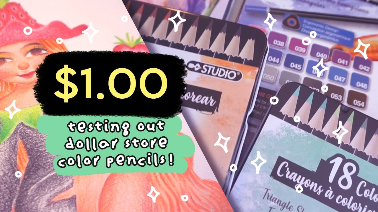 ️ I Tried Dollar Store Color Pencils (pretty good) 🤩 - YouTube