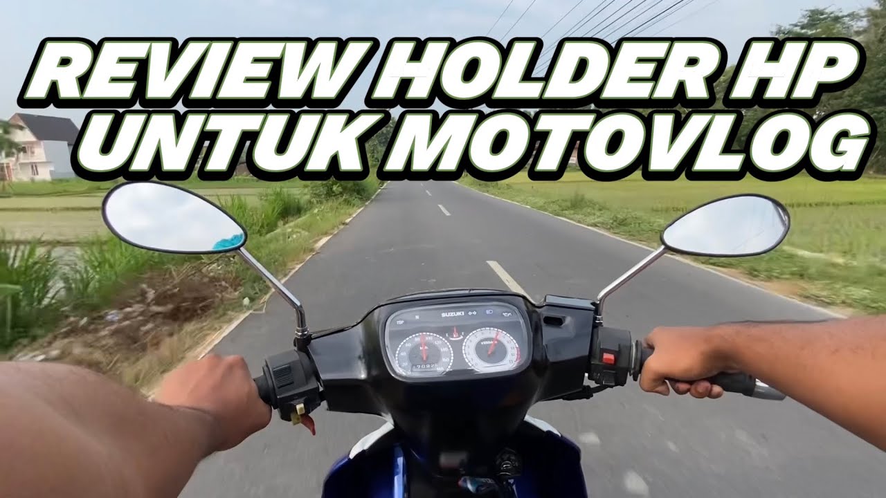 REVIEW HOLDER STRAP DADA HP UNTUK MOTOVLOG - YouTube