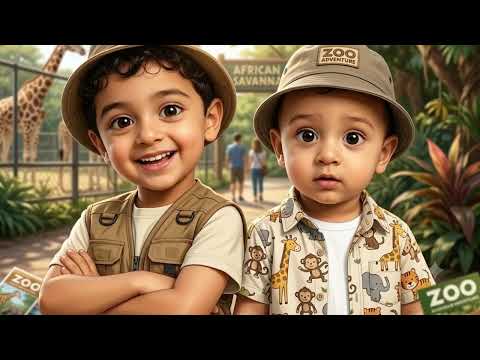 Zoo Adventure with Zavi & Ezo  | Funny Kids Learning Video | Animals for Kids