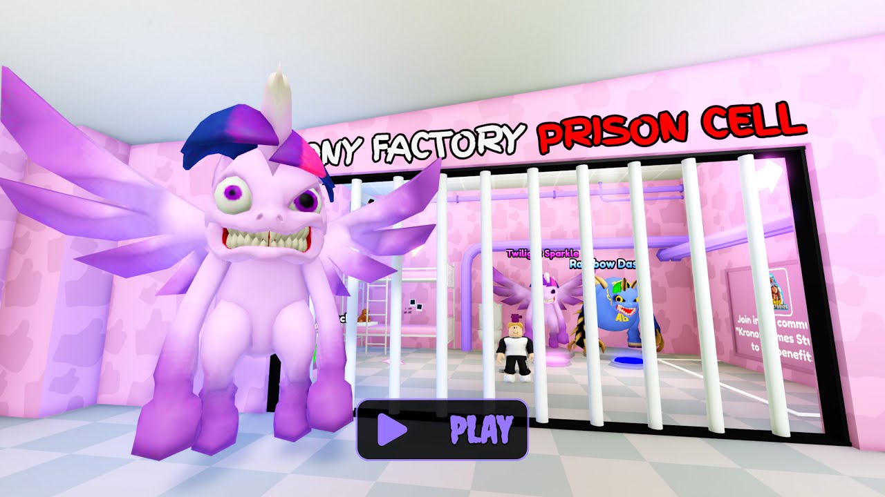 PONY FACTORY PRISON RUN! (OBBY) ROBLOX - YouTube