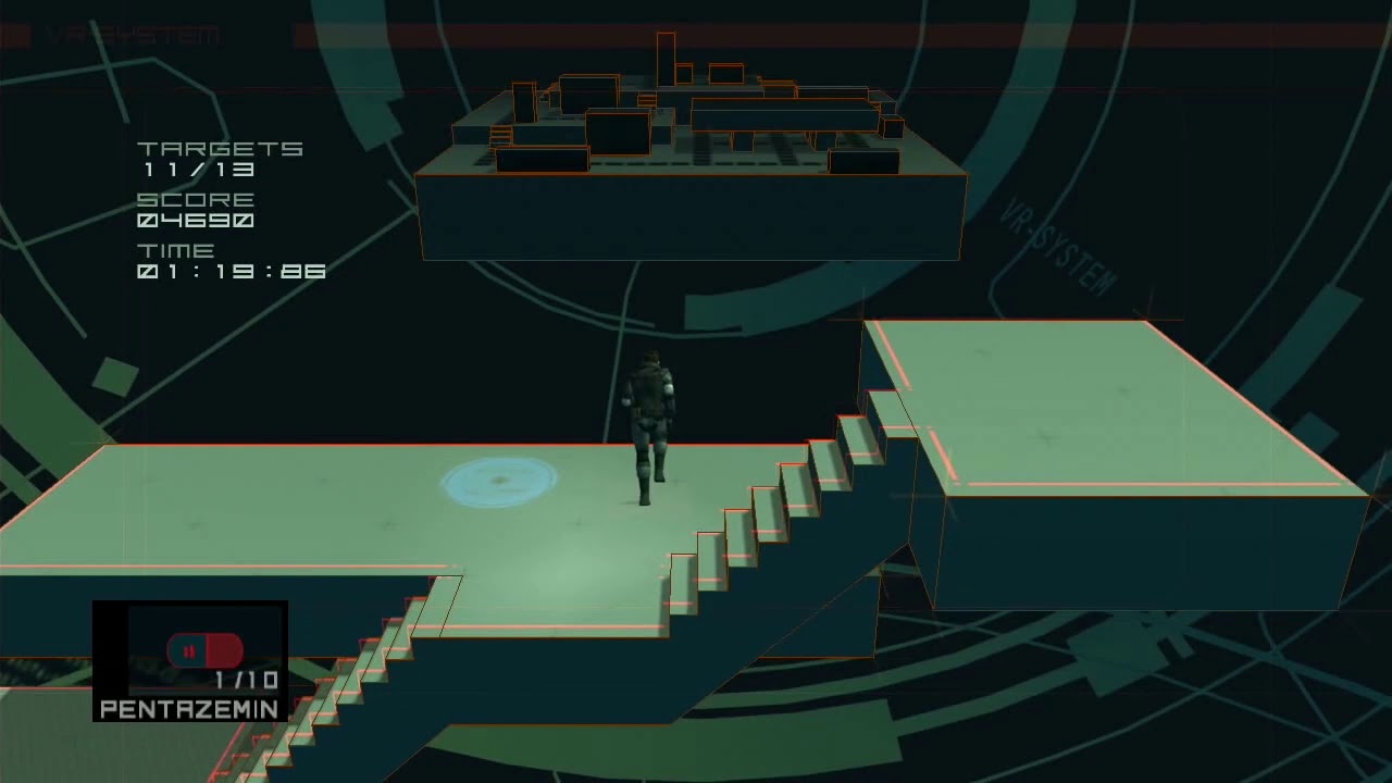 Metal Gear Solid 2 (PS3) - MGS1 Snake - VR Missions - Weapon Mode ...