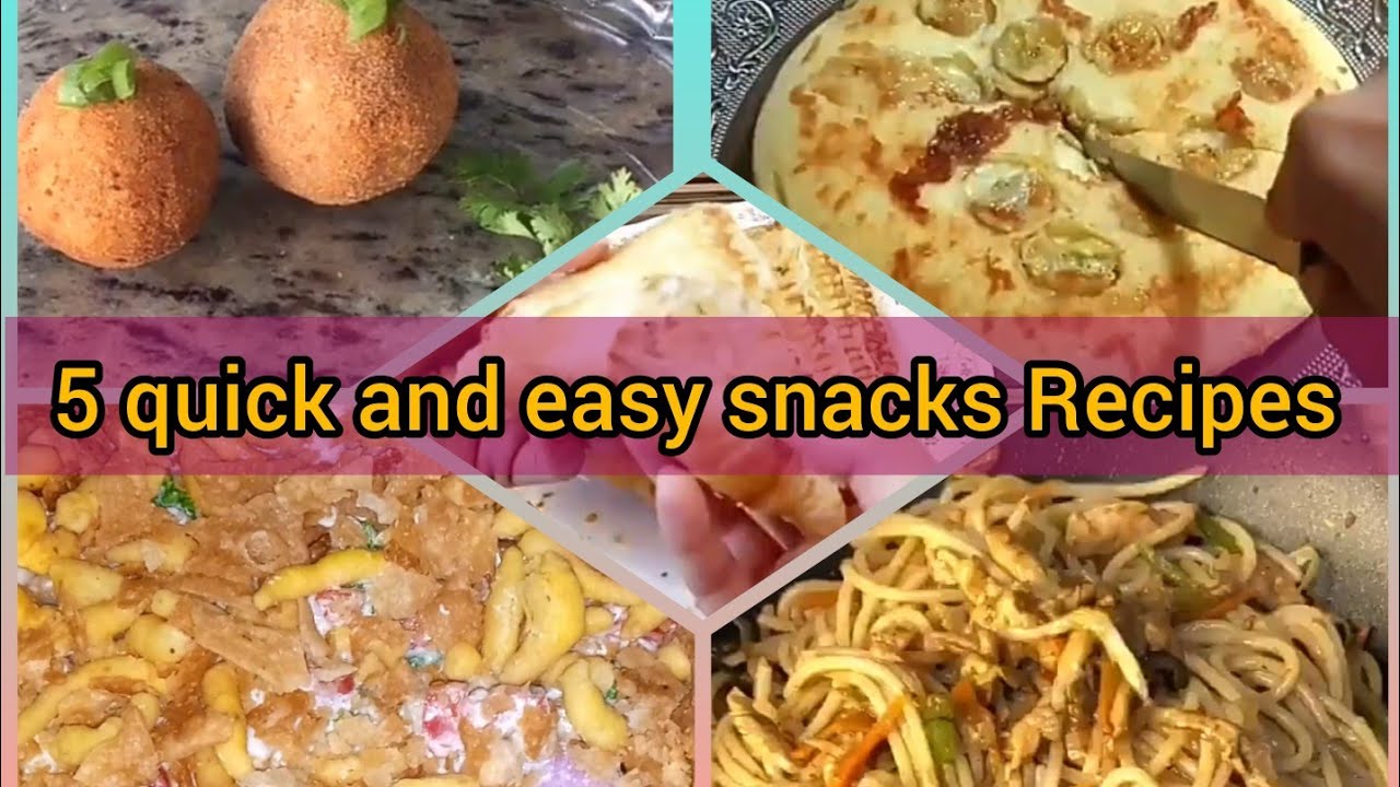 5 Quicks easy Recipes || Quick Snacks Recipes || 10 minutes quick ...