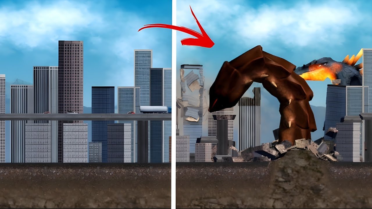 These giant monsters destroying this city | city smash | smash ...