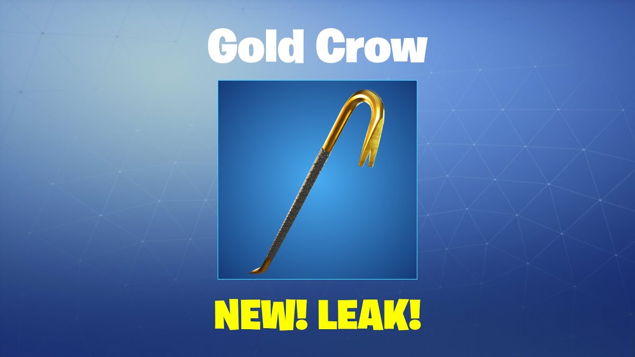 Gold Crow | Leak | Fortnite Pickaxe - YouTube