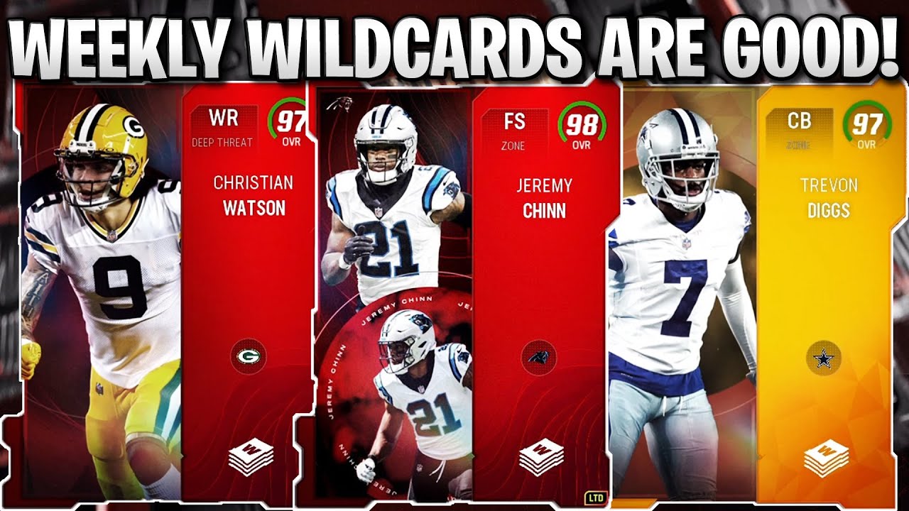 WEEKLY WILDCARDS ARE GOOD! 98 JEREMY CHINN, TREVON DIGGS, WATSON, AND ...