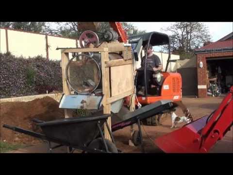 Homemade rotary soil/compost screen - YouTube