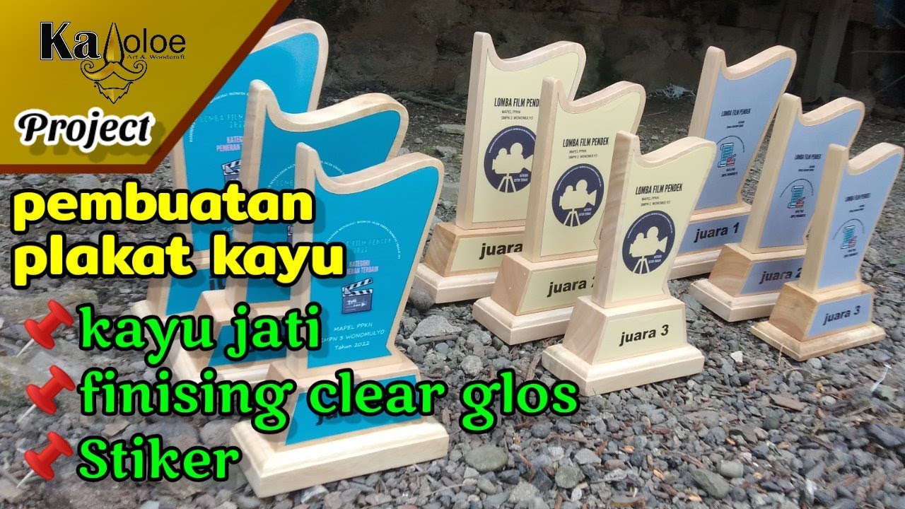 cara membuat plakat kayu sederhana !! simpel cepat dan keren ...