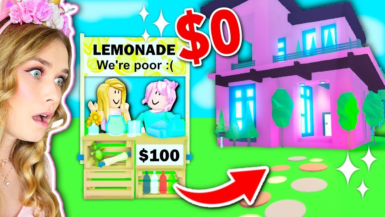 $0 Build Challenge With Sunny In Adopt Me! (Roblox) - YouTube