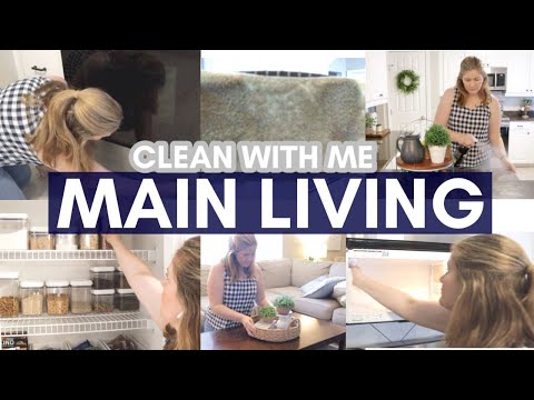 RELAXING MAIN LIVING CLEAN WITH ME | 2021Cleaning Motivation ...