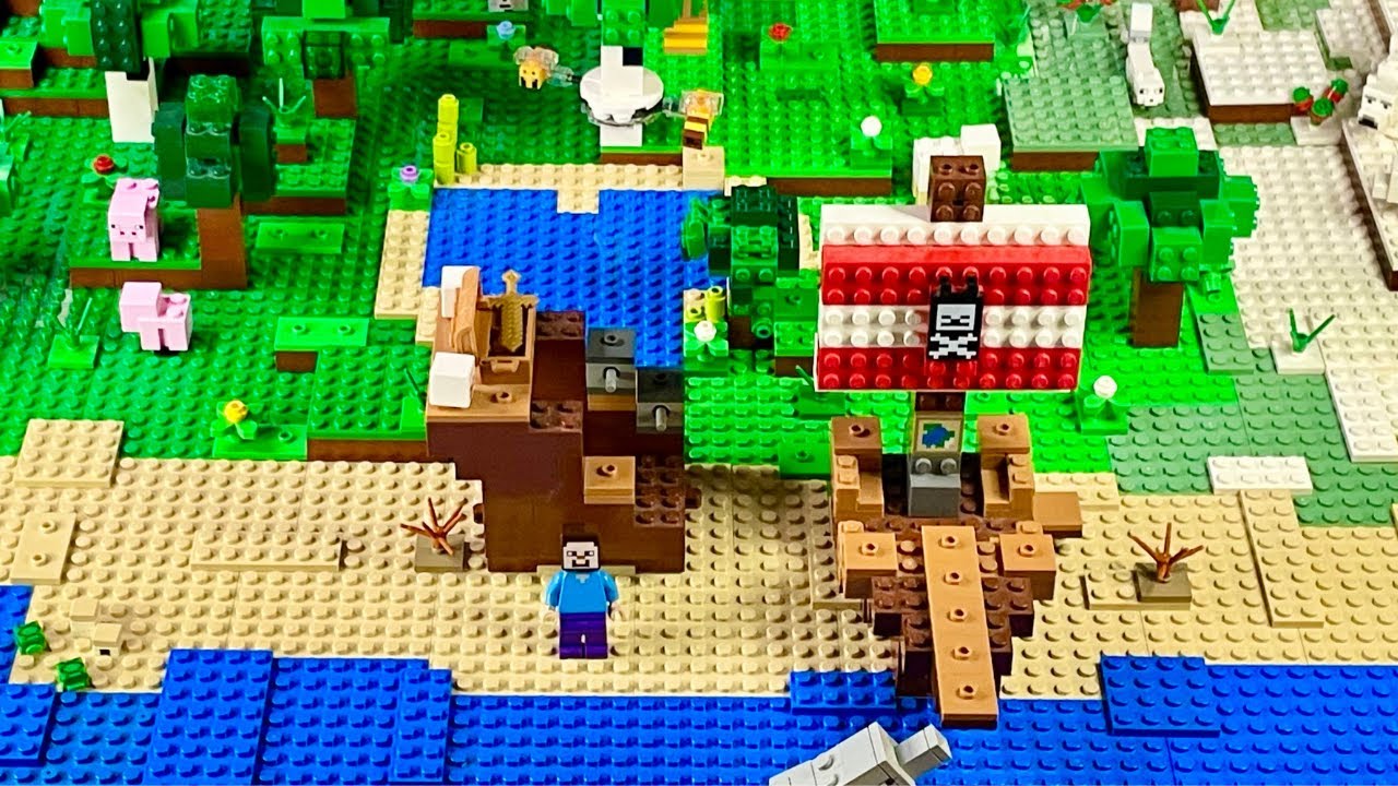 I Built A Mini Minecraft World Out Of LEGOs! - YouTube