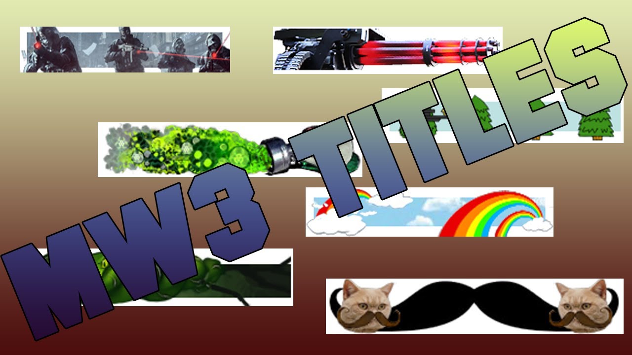 Mw3 How To Get Each Title - YouTube