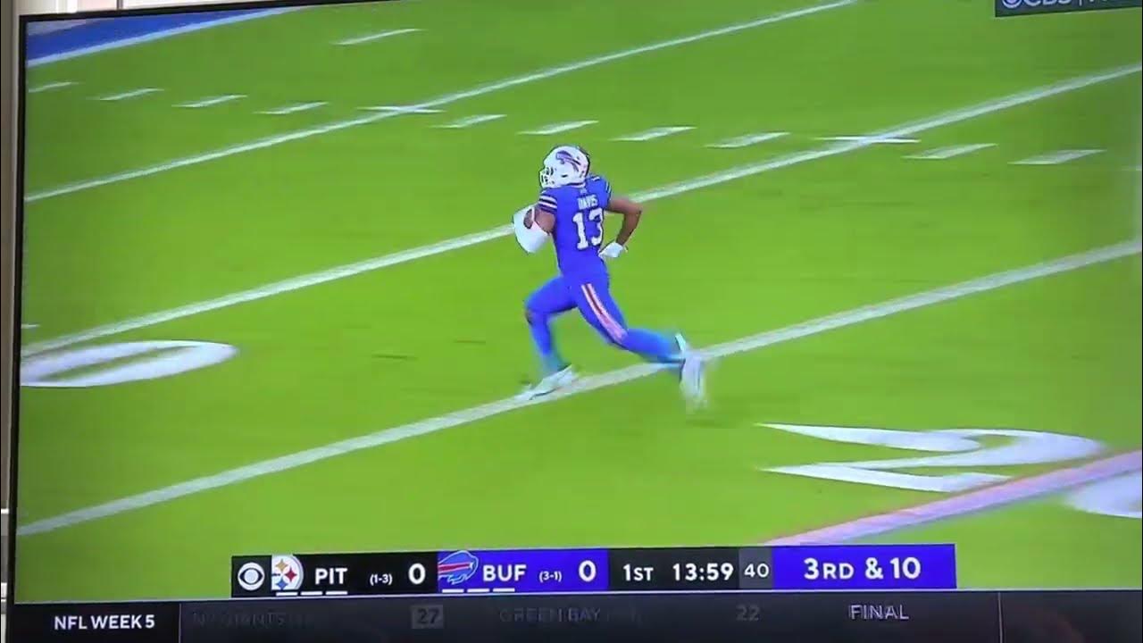 Josh Allen 98 yd TD pass to Gabe Davis #touchdown #joshallen - YouTube