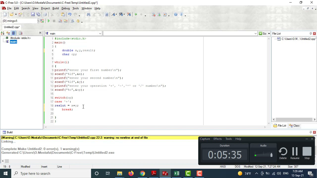 switch statement - YouTube
