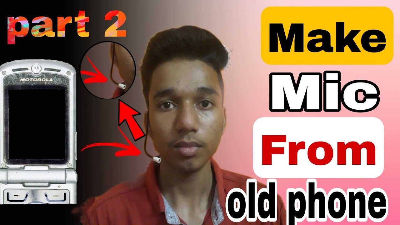 how to make mic||how to make mic with old phone - YouTube