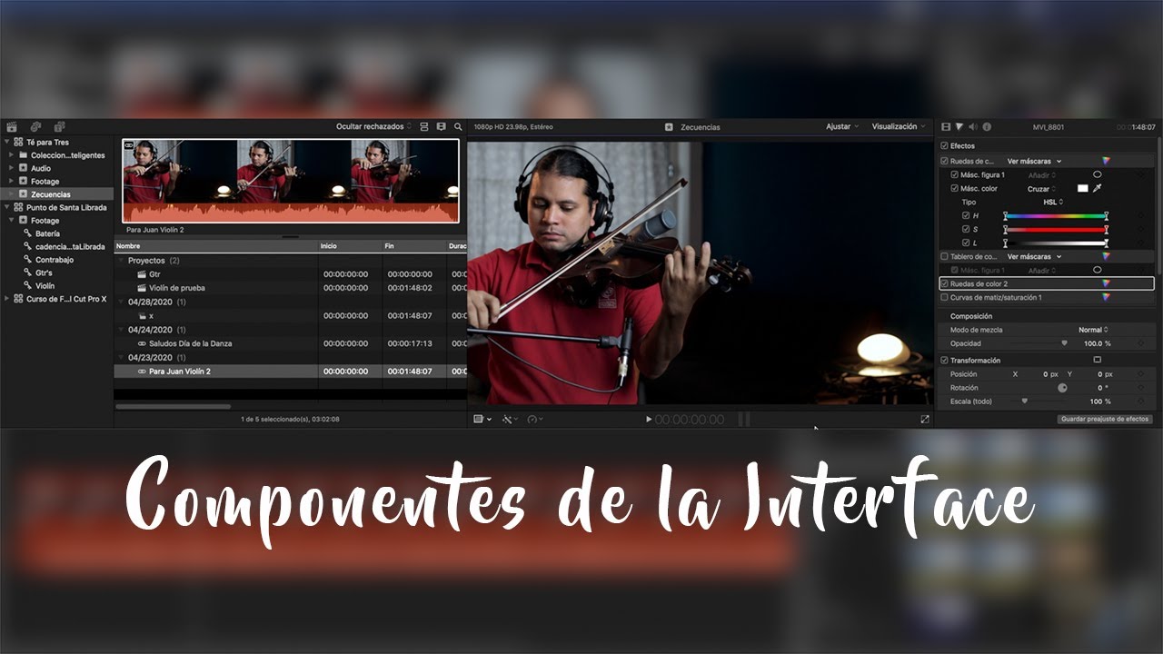 Partes de la Interface de Final Cut Pro X - YouTube