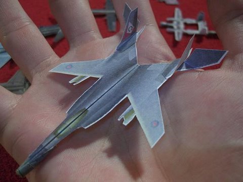 Hawker P-1214 Micro Paper Airplane That Can Actually Fly - YouTube