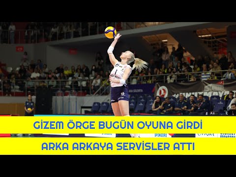Gizem Örge Oyuna Girdi Arka Arkaya Servisler Attı