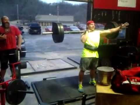 185lbs One Handed Power Clean - YouTube