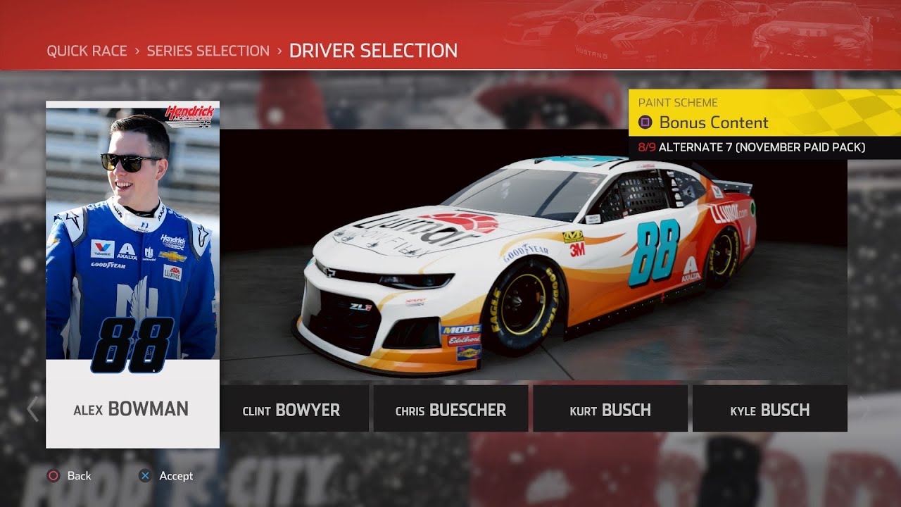 NASCAR Heat 4 - Alex Bowman @ Darlington (Llumar) - YouTube