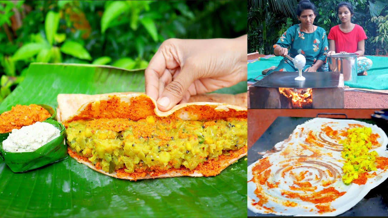 ಮಸಾಲ ದೋಸೆಯನ್ನು ಈ ರೀತಿ ಮನೆಯಲ್ಲೇ ಮಾಡಬಹುದು | Masala Dosa Recipe | Halli ...