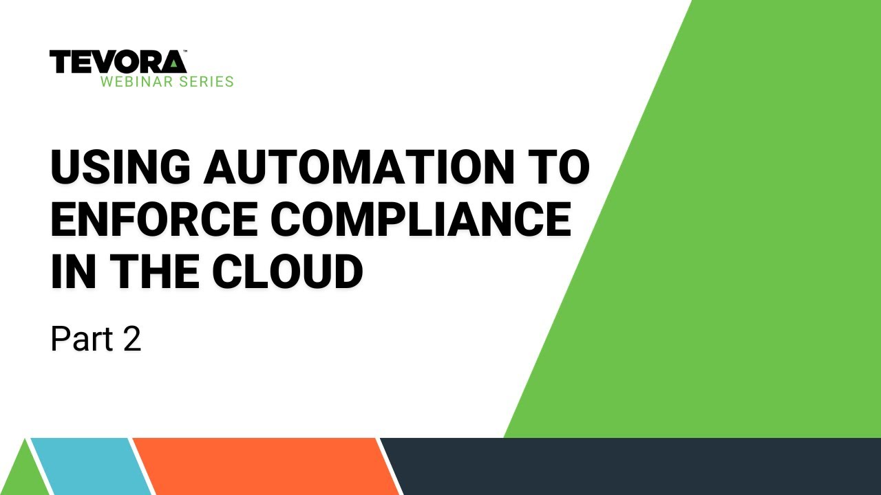 Using Automation to Enforce Compliance in the Cloud - Part Two - YouTube