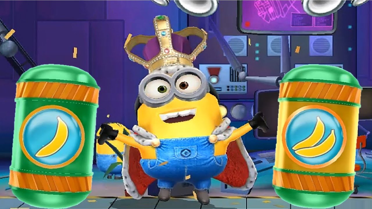 minion rush King Bob banana prize pod fullscreen gameplay Walkthrough ...