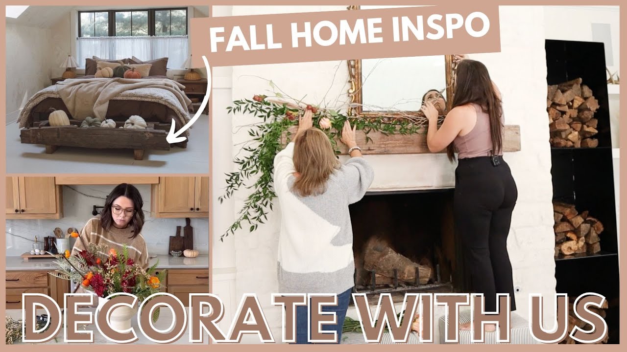 DECORATE WITH US FOR FALL 🍂 | Fall Decor Home Inspiration | FARMHOUSE ...
