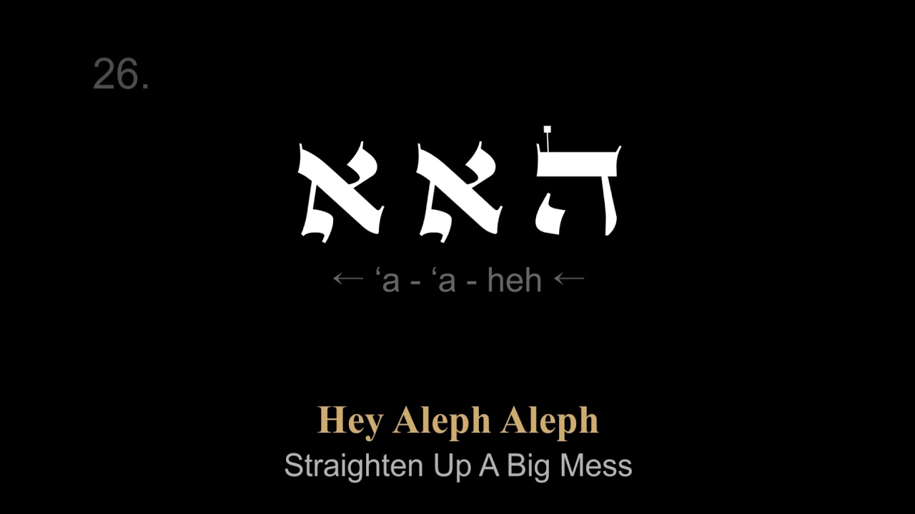26. Order from Chaos - Hey Aleph Aleph - YouTube