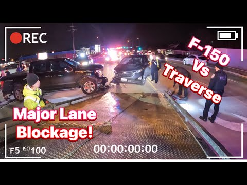 F-150 Pulled Out in Front of Traverse!!(Live Action Towing ep. 15)