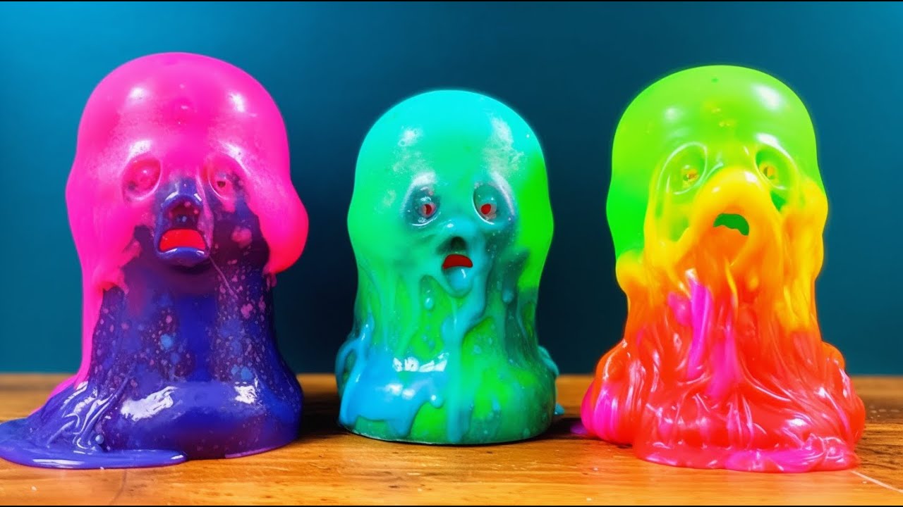 Make Colorful Slime People with the *Mysterious* ASMR Effect - YouTube