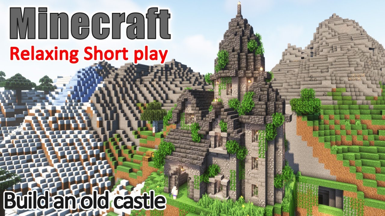 【マイクラ建築】Minecraft Relaxing Shortplay - Build an old castle - (No Commentary) 1.19 java - YouTube