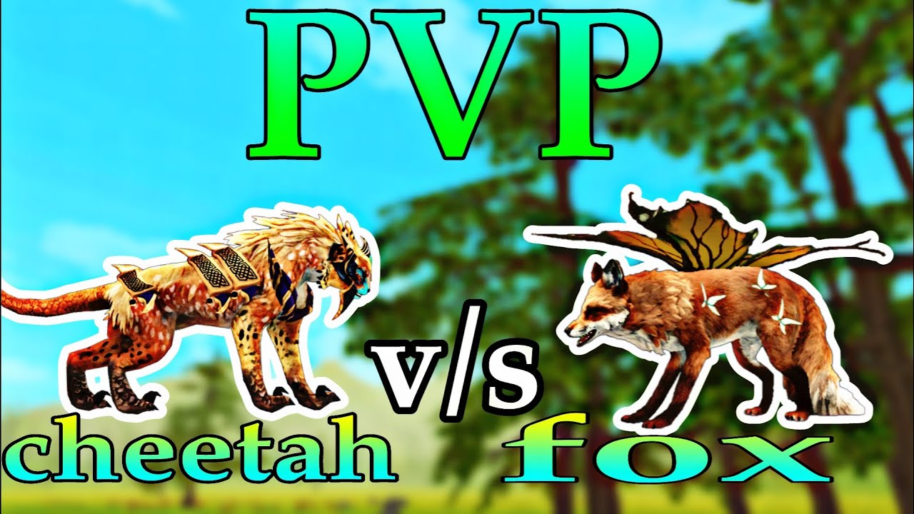 wildcraft || PVP cheetah vs fox 1v1 #wildcraft - YouTube