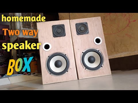 two way speaker box how to make speaker box/घर पर स्पीकर बॉक्स कैसे ...