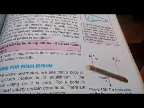 Class : 9th | Physics| Unit#04|Topic: Equilibrium +Condition of ...