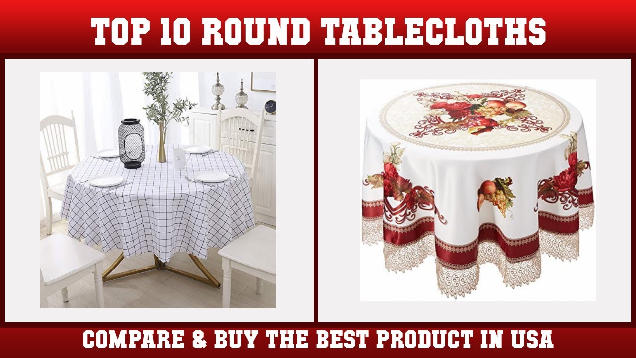 Top 10 Round Tablecloths to buy in USA 2021 | Price & Review - YouTube