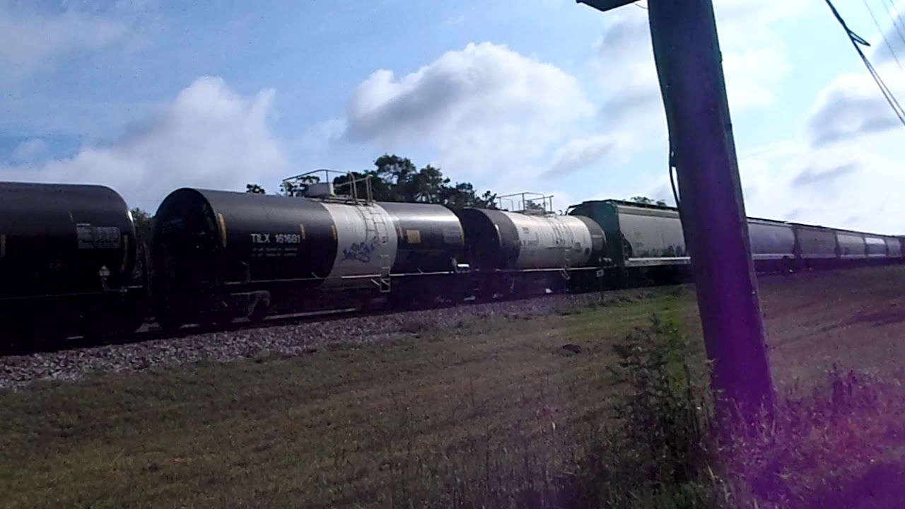 Train with a refrigerated tank car - YouTube