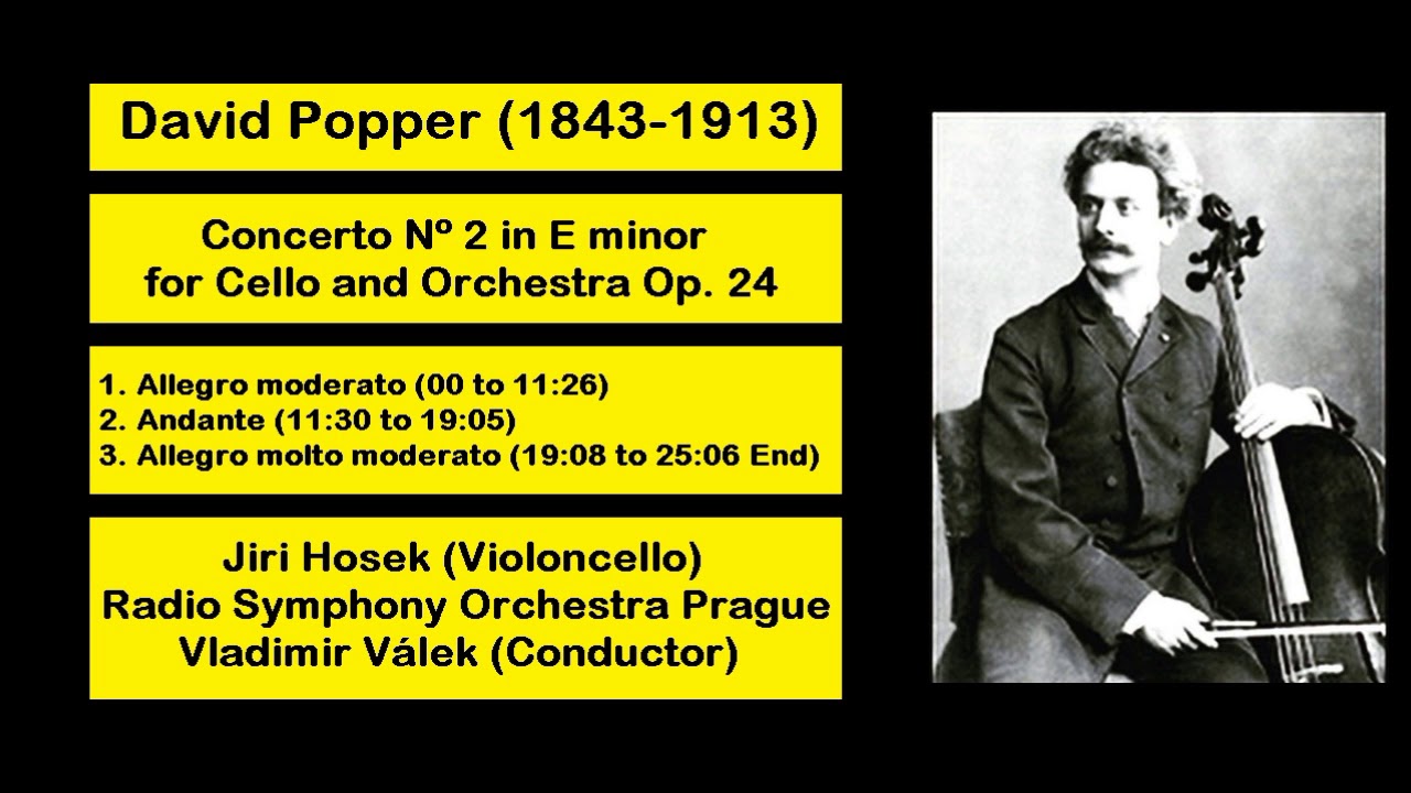 David Popper (1843-1913) - Concerto Nº 2 in E minor for Cello and ...