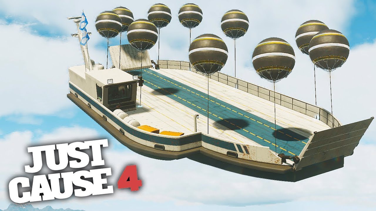 BIGGEST FLYING SHIP CHALLENGE! - Just Cause 4 Challenges! - YouTube