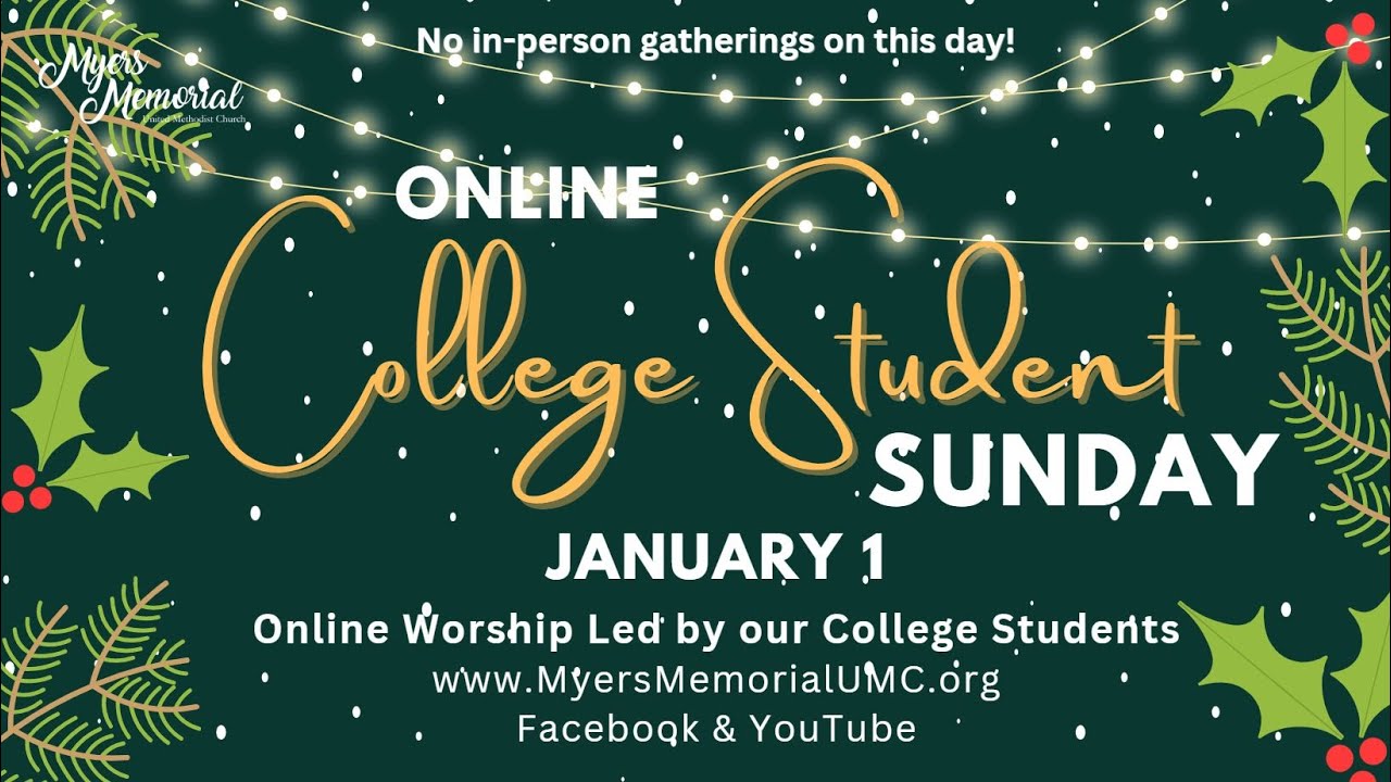 January 1, 2023 ~ College Student Sunday - YouTube