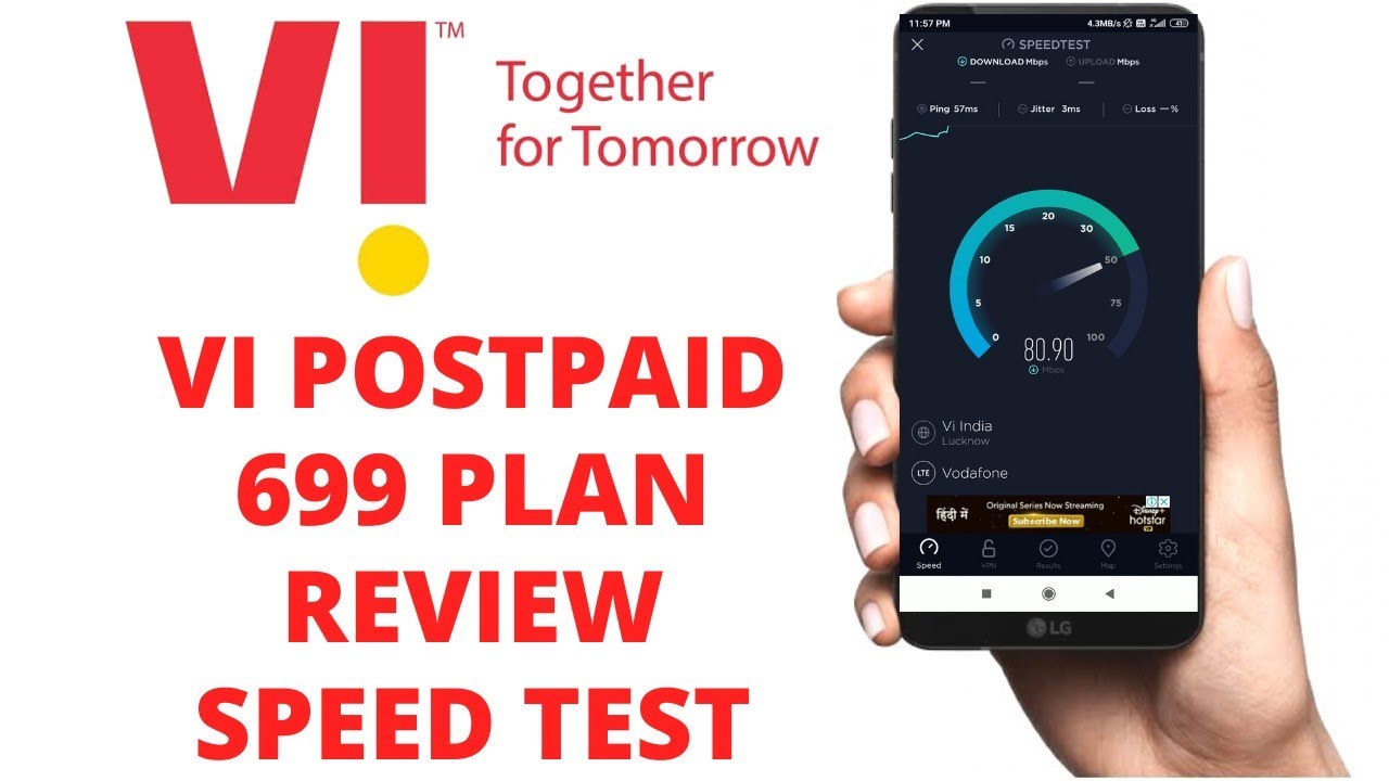 VI 699 Postpaid Plan Review | VI Data speed Test | Vi Unlimited data ...