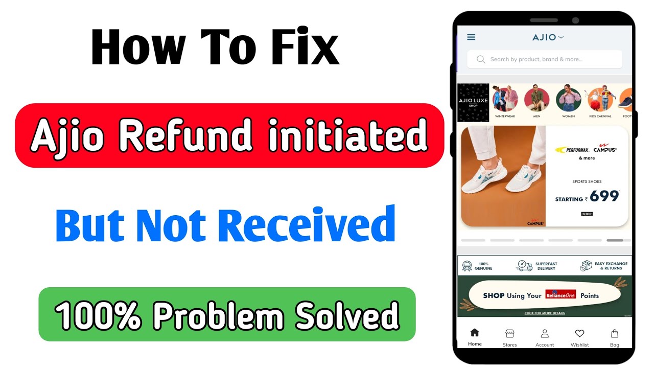 ajio refund initiated but not received - YouTube