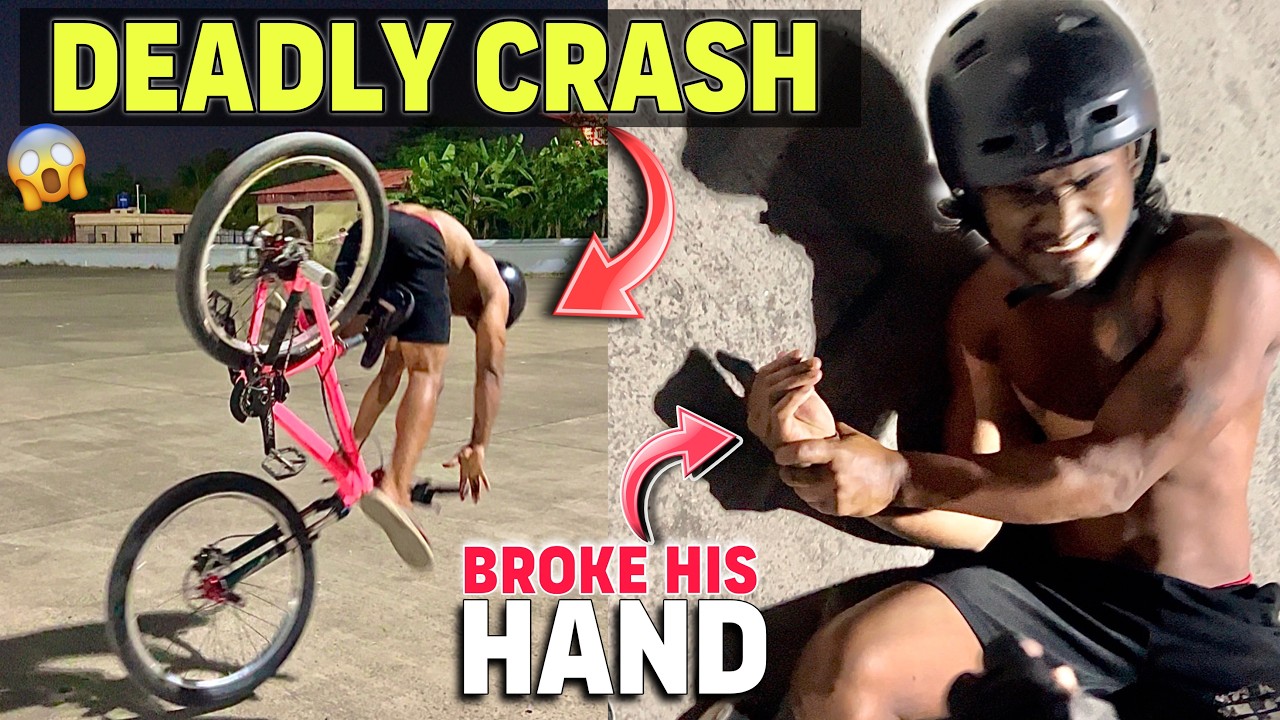 Escapes Deadly CRASH with Broken Hand - YouTube