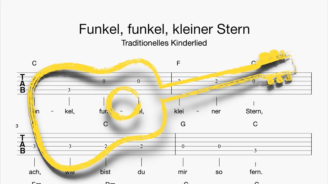Funkel Funkel Kleiner Stern Noten