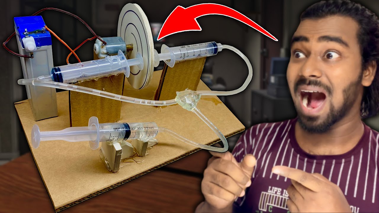 DC Motor Project , Hydraulic Brake | DIY | MI BIGGANI #dcmotor # ...